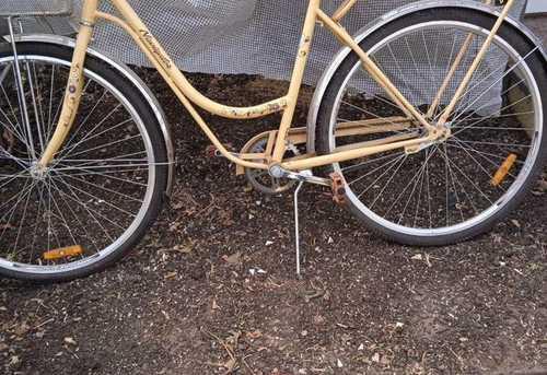 Велосипед взрослый дамский, с корзиной