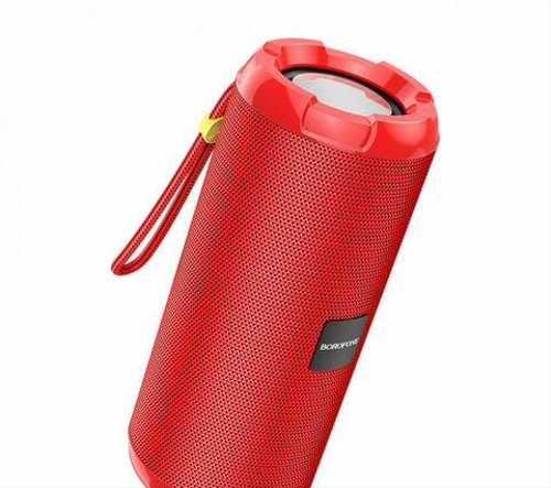 Колонка Bluetooth BR15 SD USB AUX FM красная 10вт