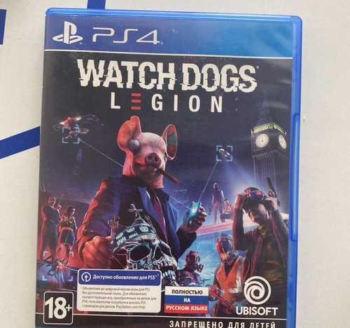 Диск для ps4 wathc dogs legion