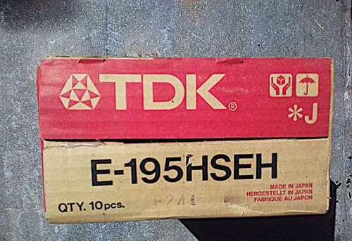 Видеокассета TDK E-195 hseh запечатана