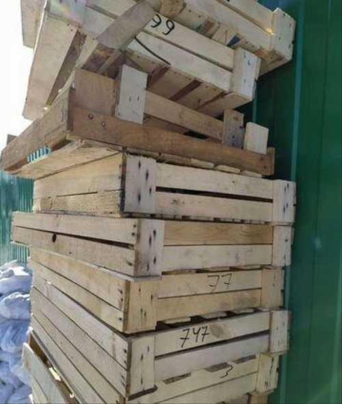 Ящики пластиковые деревянные
