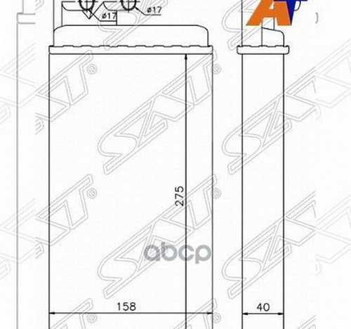 Радиатор отопителя салона audi 100 76-94/A6 94-97