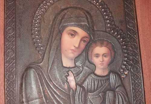 Старинная икона Казанская Пресвитая Богородица