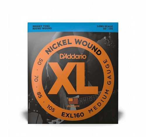 D'Addario 50-105 Nickel Long Scale EXL160 (Новый)