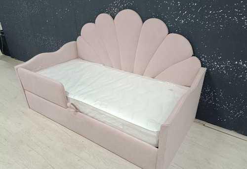 Детская кроватка Ракушка, 90х200, розовый