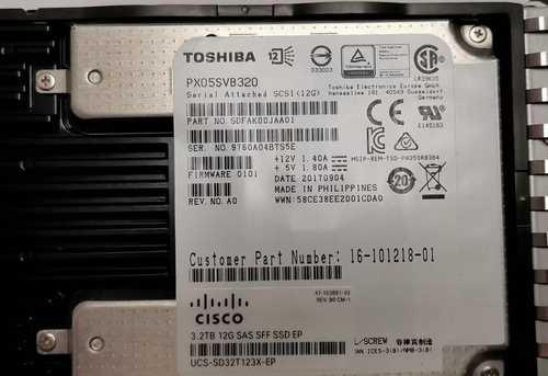Toshiba 3.2 тб SAS SSD PX05SVB320