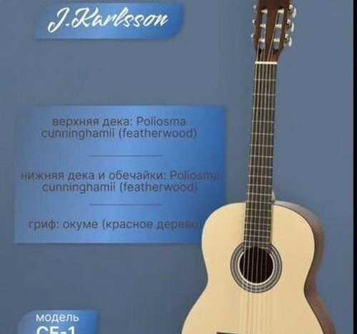 Классическая гитара 4/4 J karlsson