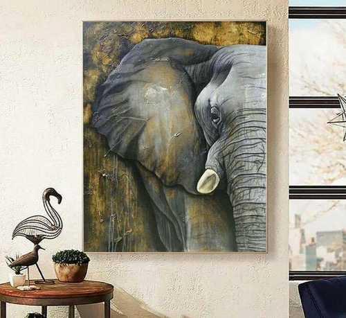 Картины для интерьера слон