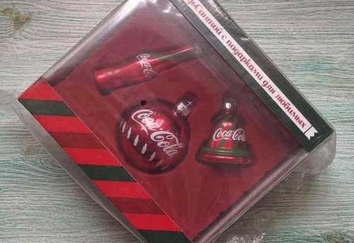 Набор ёлочных игрушек Coca-cola (Кока кола) Новый