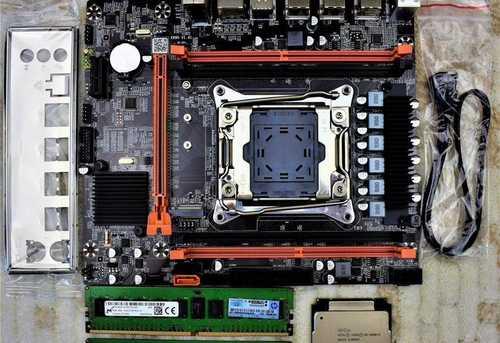 Новый комплект 2011 X99+Xeon E5 2695v3 14 Ядер 16G
