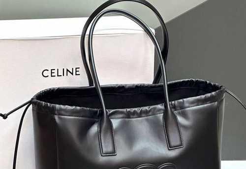 Сумка celine cabas drawstring cuir triomphe