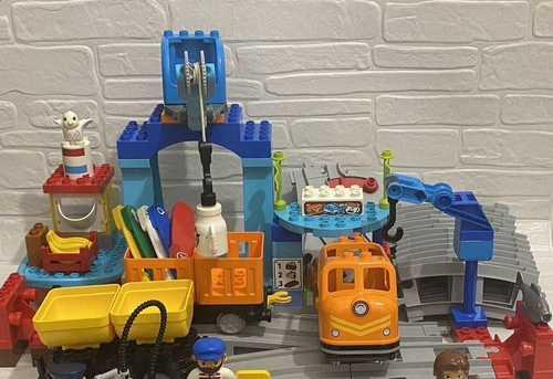 Lego duplo грузовой и пассажирский поезд