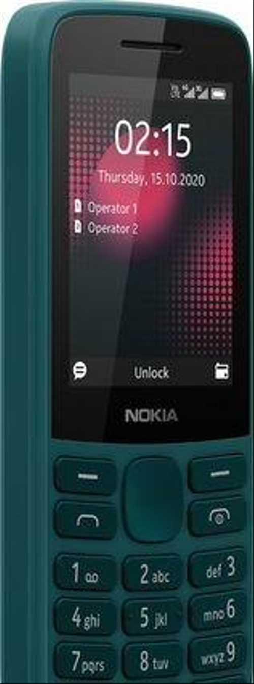 Кнопочный телефон Nokia 215 4G Cyan