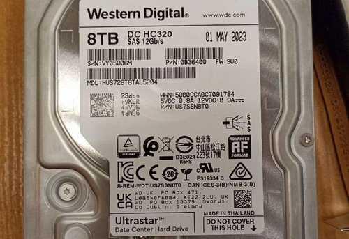 Жесткий диск 3.5 Western Digital DC HC320 8 Тб SAS