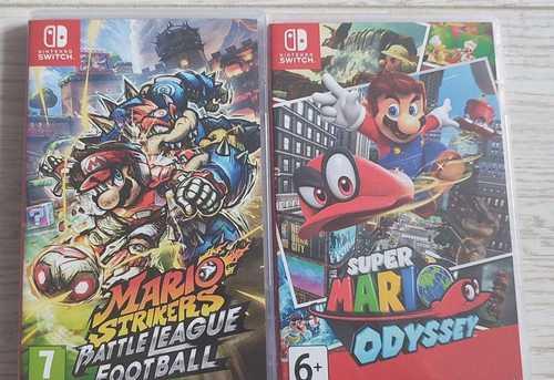 Super Mario odyssey и Mario strikers battle league