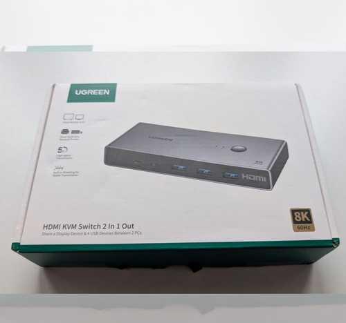 Ugreen kvm switch hdmi 2 in 1 out