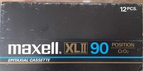 Аудиокассеты новые запечатанные maxell xlii CrO2