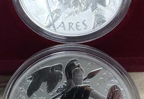 Набор серебряных монет Тувалу "Боги Олимпа"
