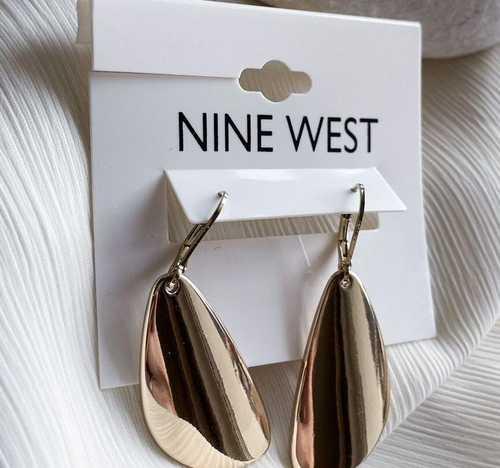 Новые серьги Nine West гладкие оригинал