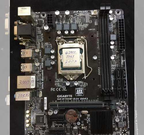 Материнская плата gigabyte GA-B150M-D2V 1151