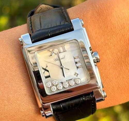 Часы Chopard Happy Sport Square 7 diamond