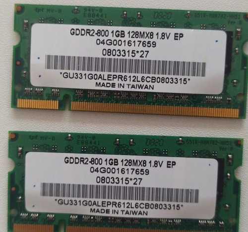 Оперативная память ddr2 1gb для ноутбука