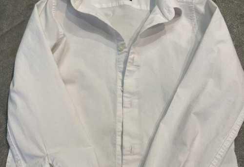 Рубашка белая на мальчика 140