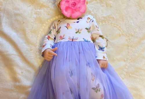 Слип-платье для девочки 0-3 мес Baby boom (56 см)