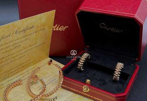 Серьги Cartier премиальное качество