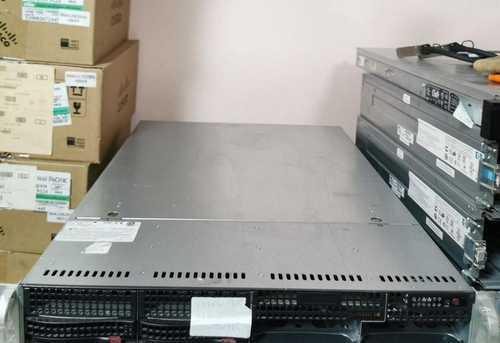 Сервер Supermicro X9DRW-3F 2*E5-2609v2/16GB