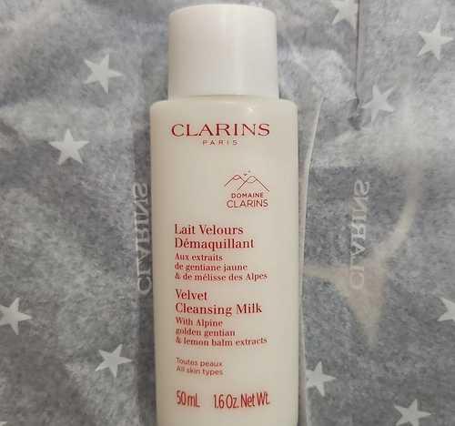 Clarins velvet cleansing milk очищающее молочко