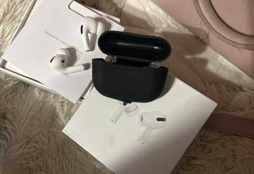 Чехол для airpods pro 2 резиновый мягкий черный