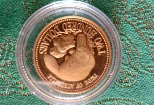Золотые монеты Утконос Австралия, Соверен