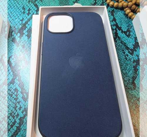 Чехол apple iPhone 15 finewoven case blue