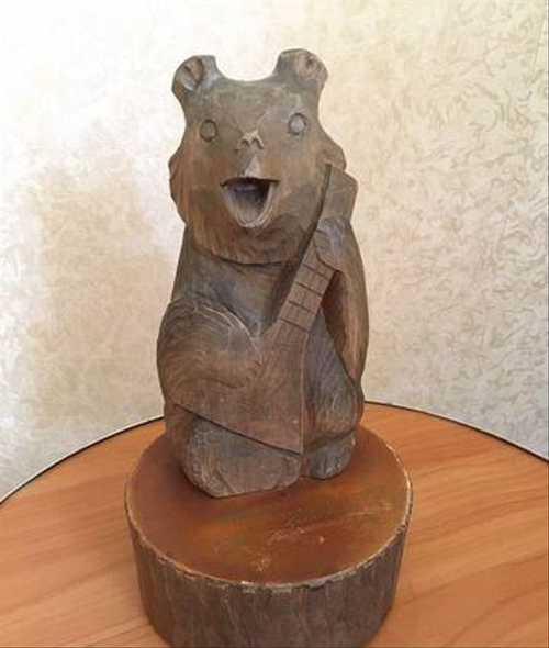 Медведь статуэтка из дерева