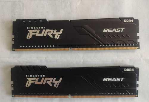 Kingston Fury DDR4 2х8 (16Гб)