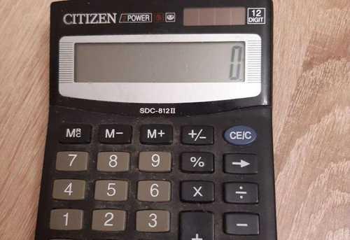 Калькулятор citizen sdc-812 II 12-разрядный