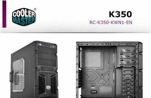 Новый Корпус CoolerMaster K350 ATX Red RGB FAN