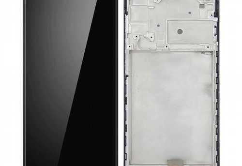 Дисплей Samsung A21s A217F черный+рамка Orig