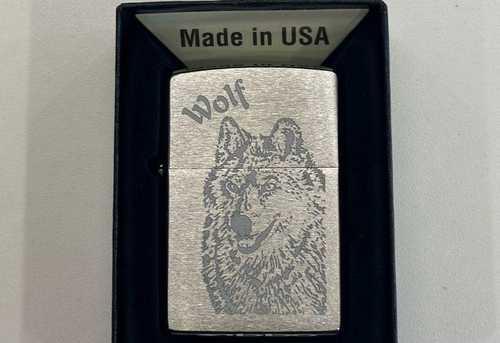 Зажигалка бензиновая zippo wolf