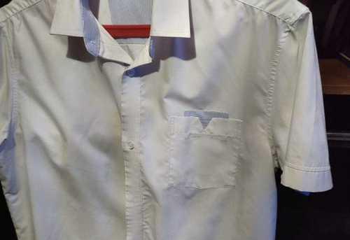Рубашка белая с коротким рукавом для подростка