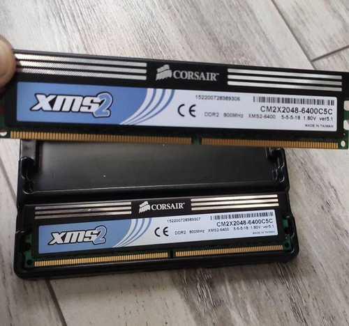 Оперативная память озу DDR2 Corsair XMS2 2 гб