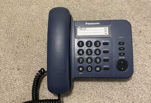 Телефон проводной Panasonic KX-TS2352RU синий