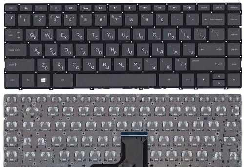 Клавиатура для ноутбука HP Envy 13-AD черная с под