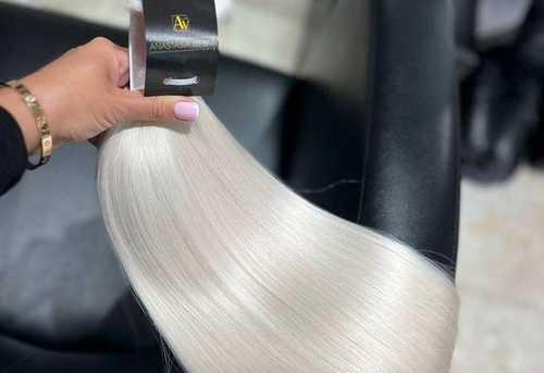 Волосы для наращивания 70 см блонд