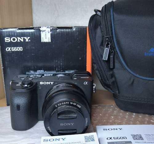 Sony A6600(16-50mm+Фильтр) +8гб+Сумка+Коробка+