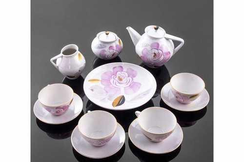 Сервиз чайный "Махровая роза" на 4 персоны (12