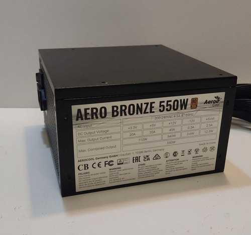 Блок питания 550w Aerocool Aero Bronze