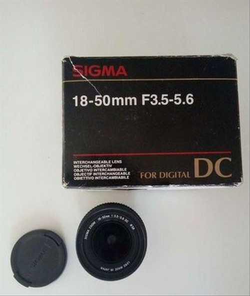 Объектив Sigma для Nikon 18-50mm F3.5-5.6