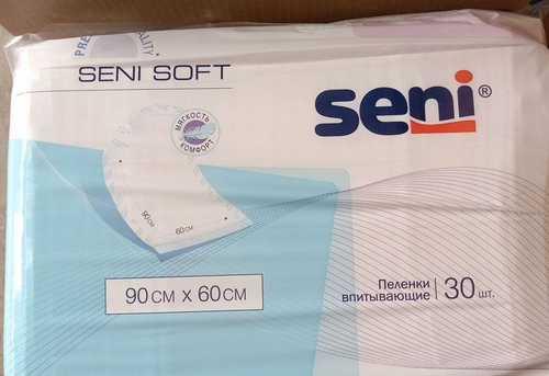 Пеленки одноразовые 60х90 seni soft